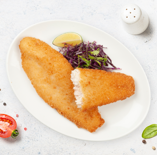 Breaded Formed Fish Fillet New Coating - VHC